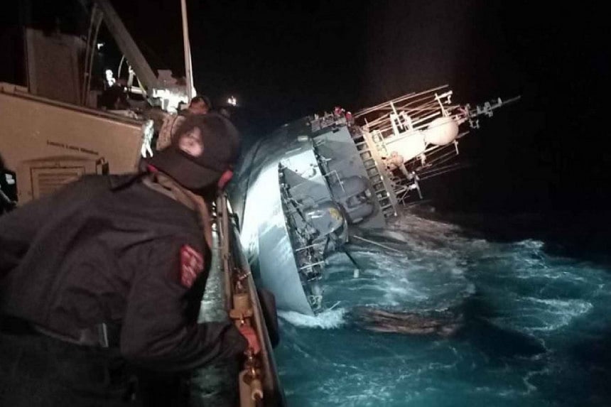 Death toll from Thai warship sinking now at 18