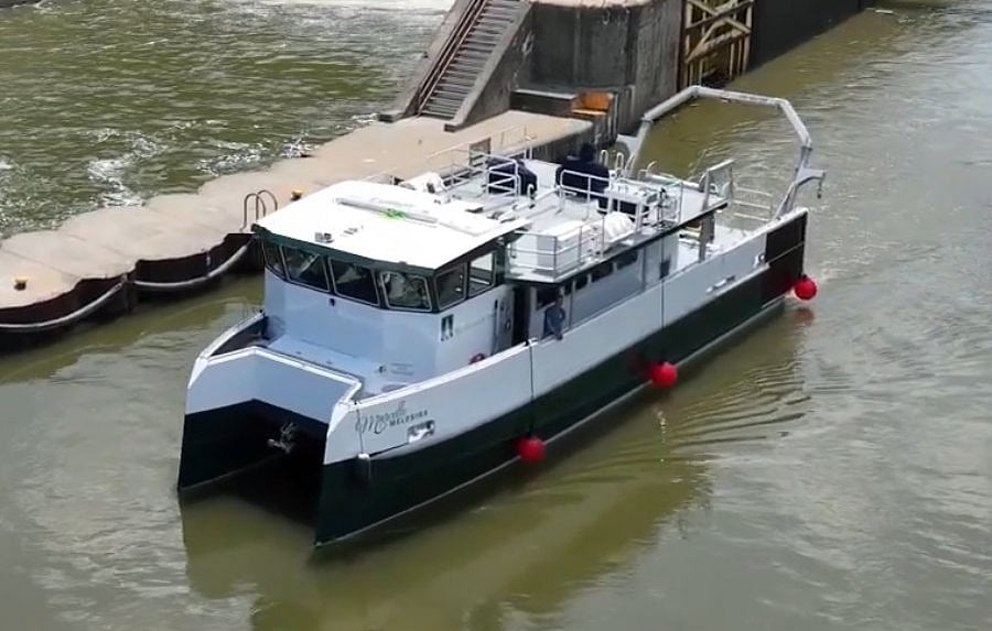 VESSEL REVIEW | Marcelle Melosira – New hybrid research catamaran for ...