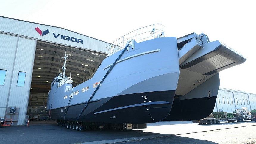 Low rate initial production begins for US Army MSV(L) landing craft