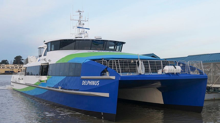 New fast catamaran joins San Francisco Bay Ferry fleet