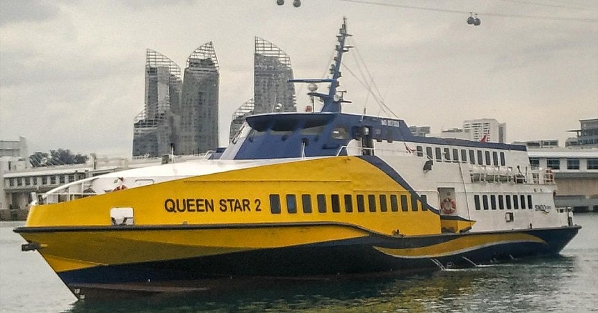 Singapore ferry evacuated following engine room fire