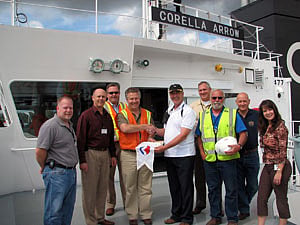 Maiden voyage of the ‘Corella Arrow’