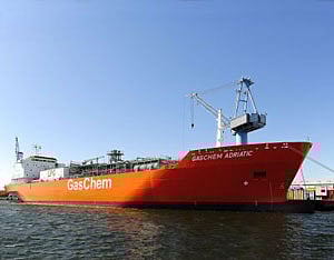 Delivery of new LPG/ethylene tanker