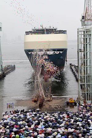 Final launch from MHI Kobe yard