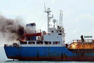 LPG ship catches fire off Phuket