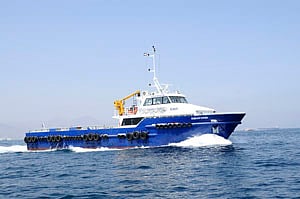 Topaz Shipbuilding launches two 35-metre crew boats