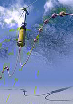 World’s first full scale floating wind turbine