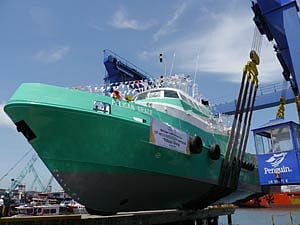 Penguin Shipyard launches ‘Pelican Grace’