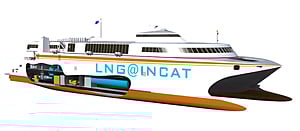 Incat unveils first LNG Ro-Pax design