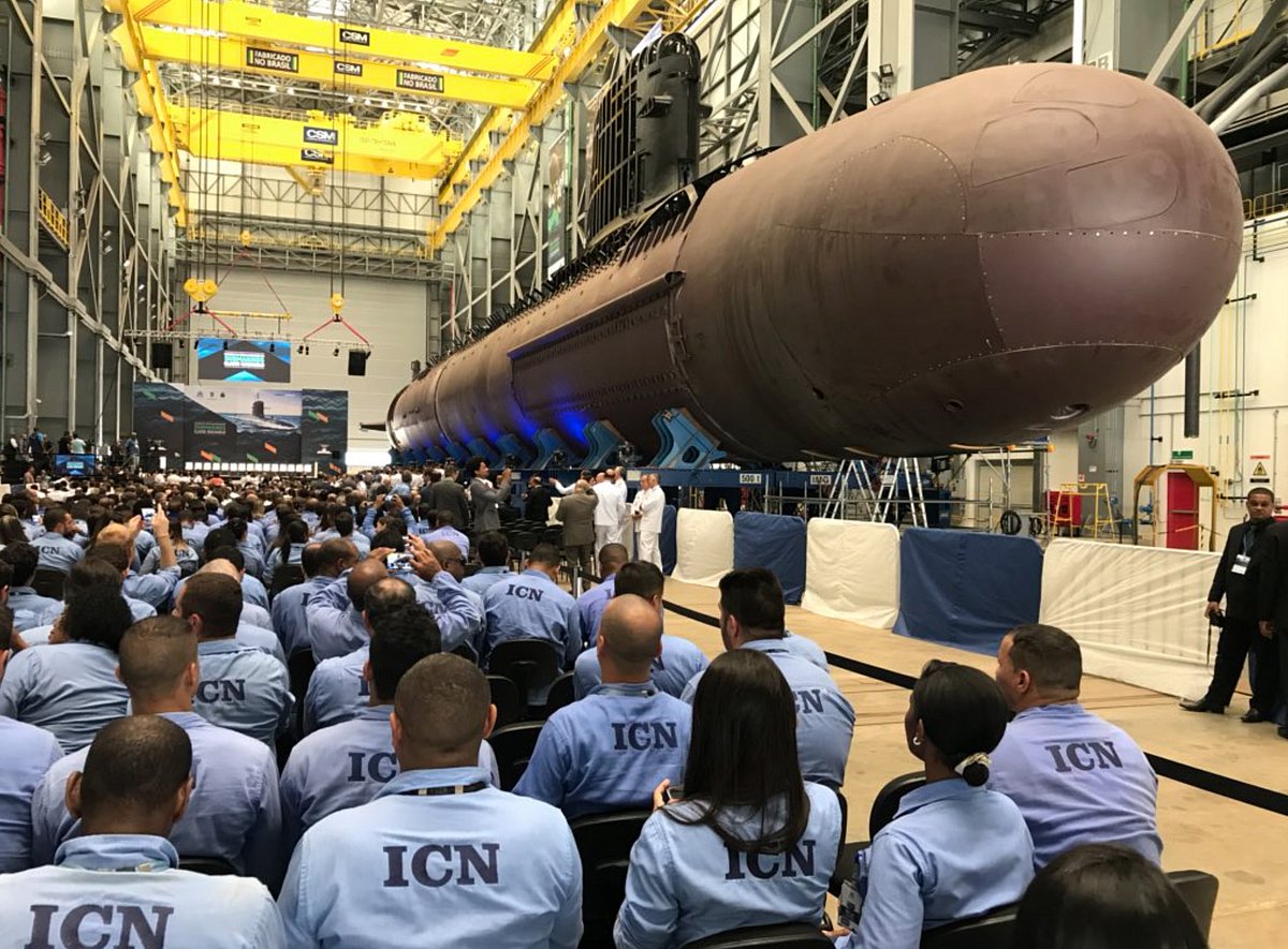 Brazil’s first Scorpene submarine coming together