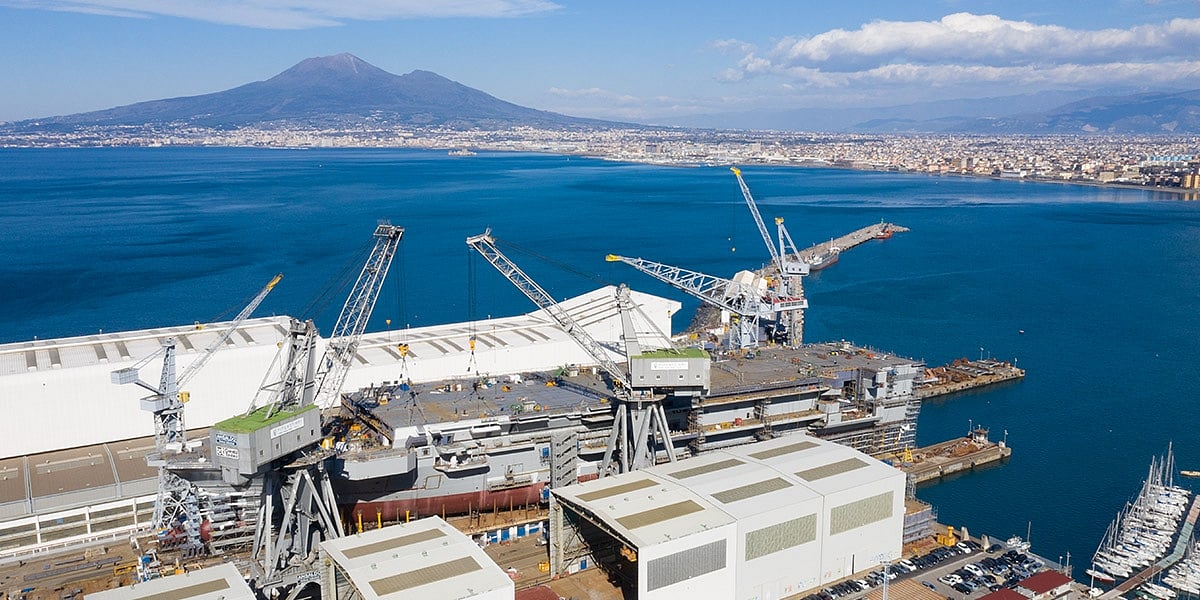 Fincantieri launches amphibious assault ship Trieste