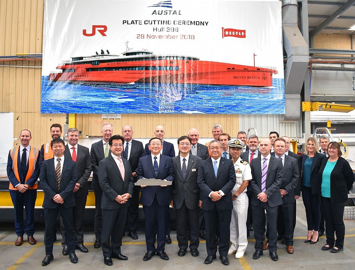 Austal begins construction of trimaran ferry for Japanese operator