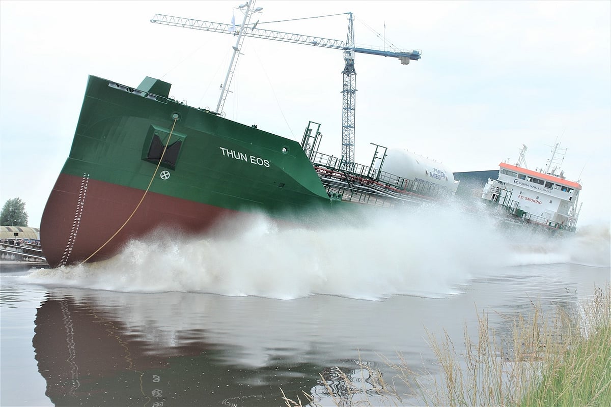 New ship launched for Thun Tankers