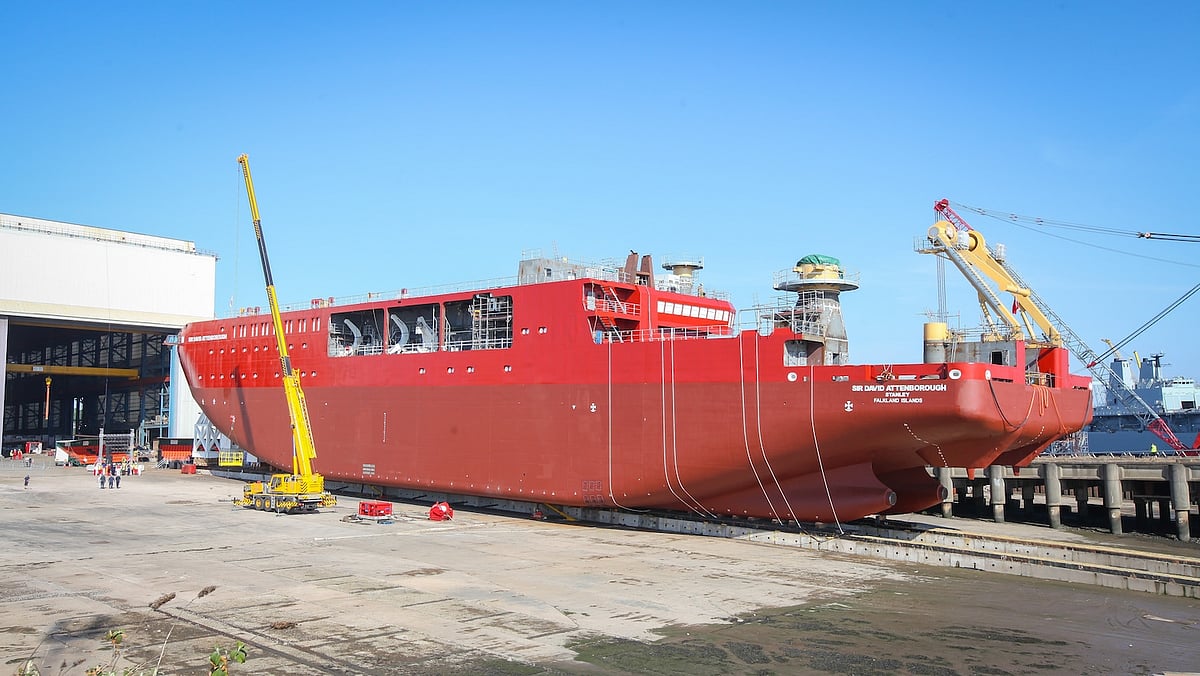 RRS Sir David Attenborough launch successful