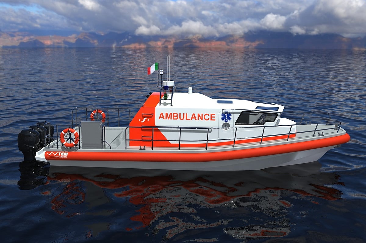 New ambulance boat design from Stem Marine