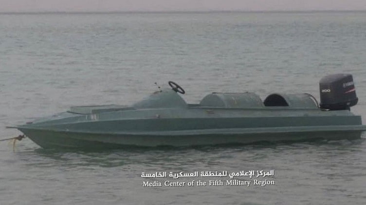 New type of unmanned bomb boat found by Yemeni government forces