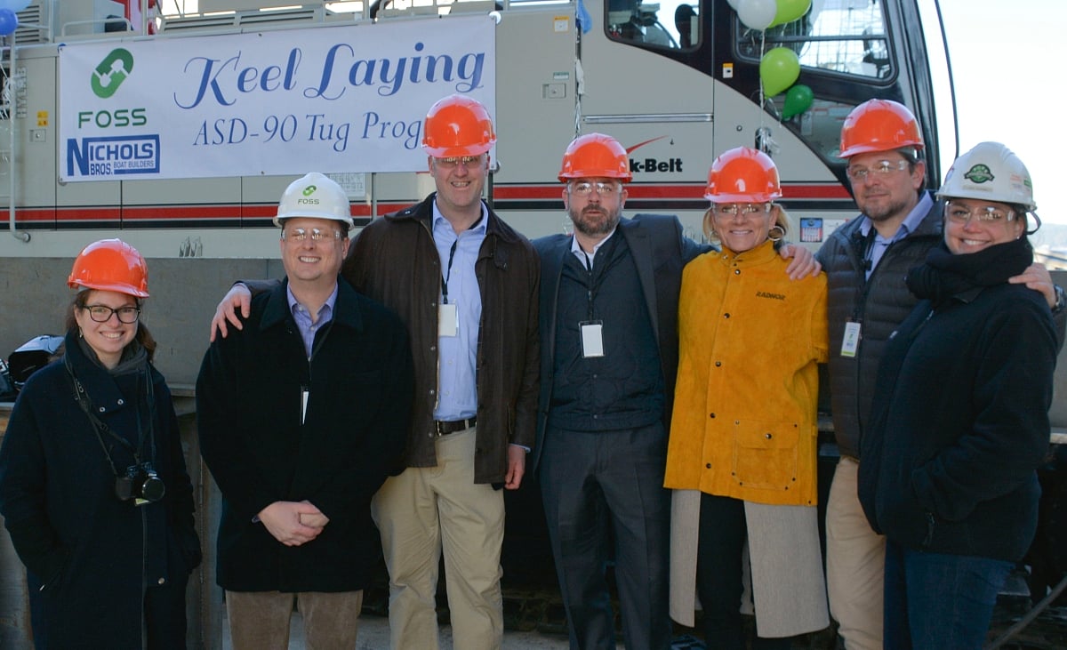 Keel laid for Foss Maritime’s newest ASD tug