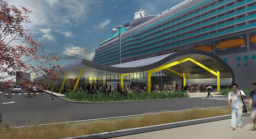 Newcastle unveils cruise terminal design
