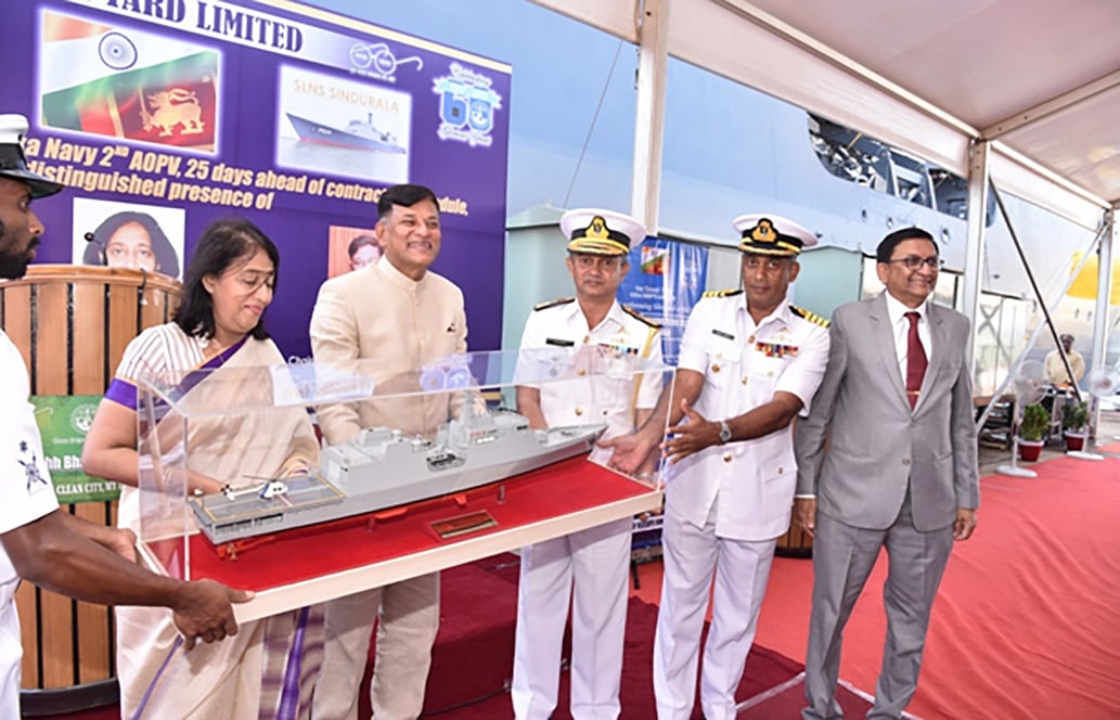 India’s Goa Shipyard delivers second AOPV to Sri Lankan Navy