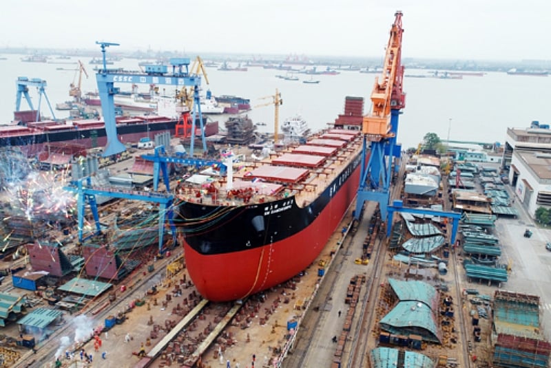 Chengxi Shipyard launches first of six bulkers for South Korean operator