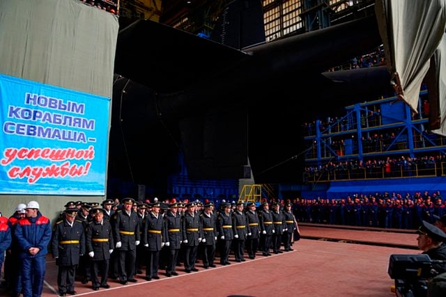 Sevmash Shipbuilding launches drone-capable submarine