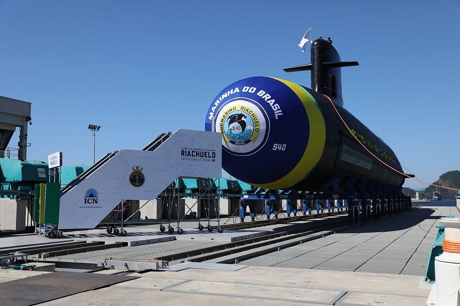 Brazil launches first locally-built Scorpène-class submarine
