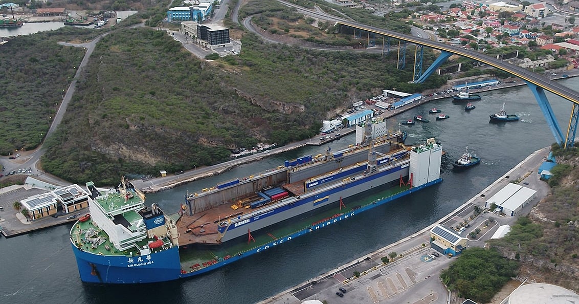Floating dry docks arrive in Caribbean