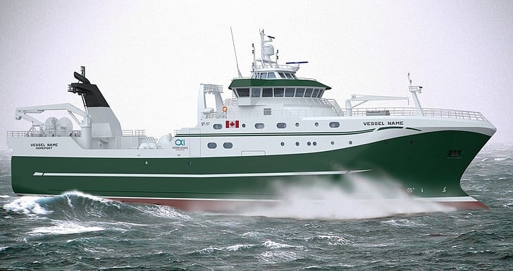 Construction underway for Skipsteknisk-designed trawler for Ocean Choice