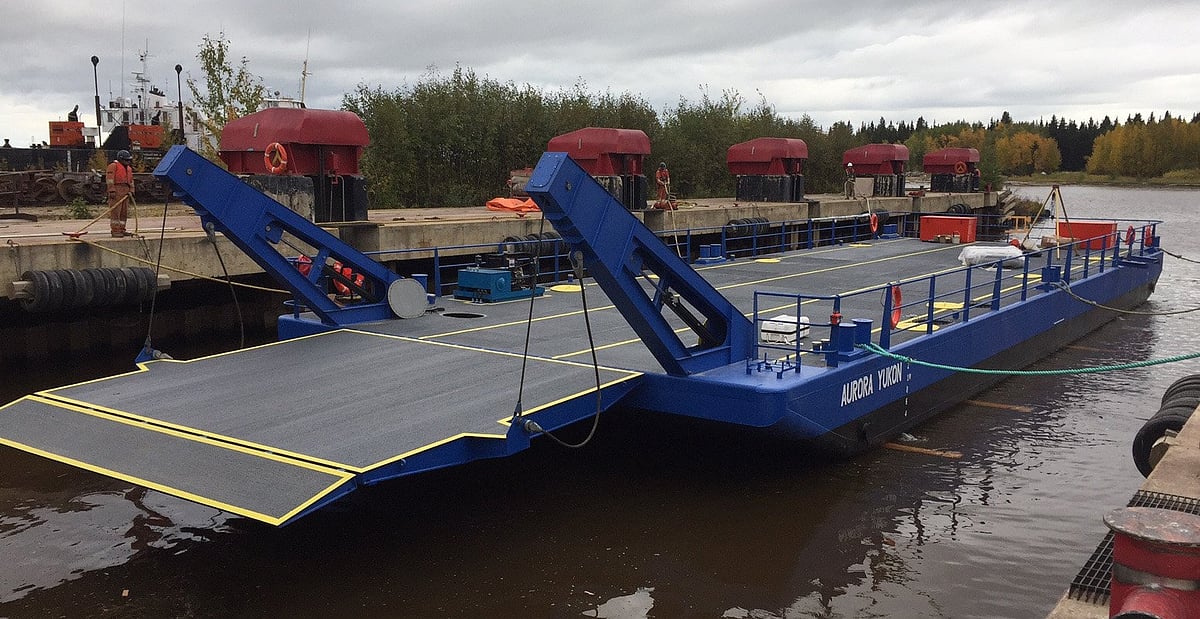Waiward Steel delivers unique barge-ferry