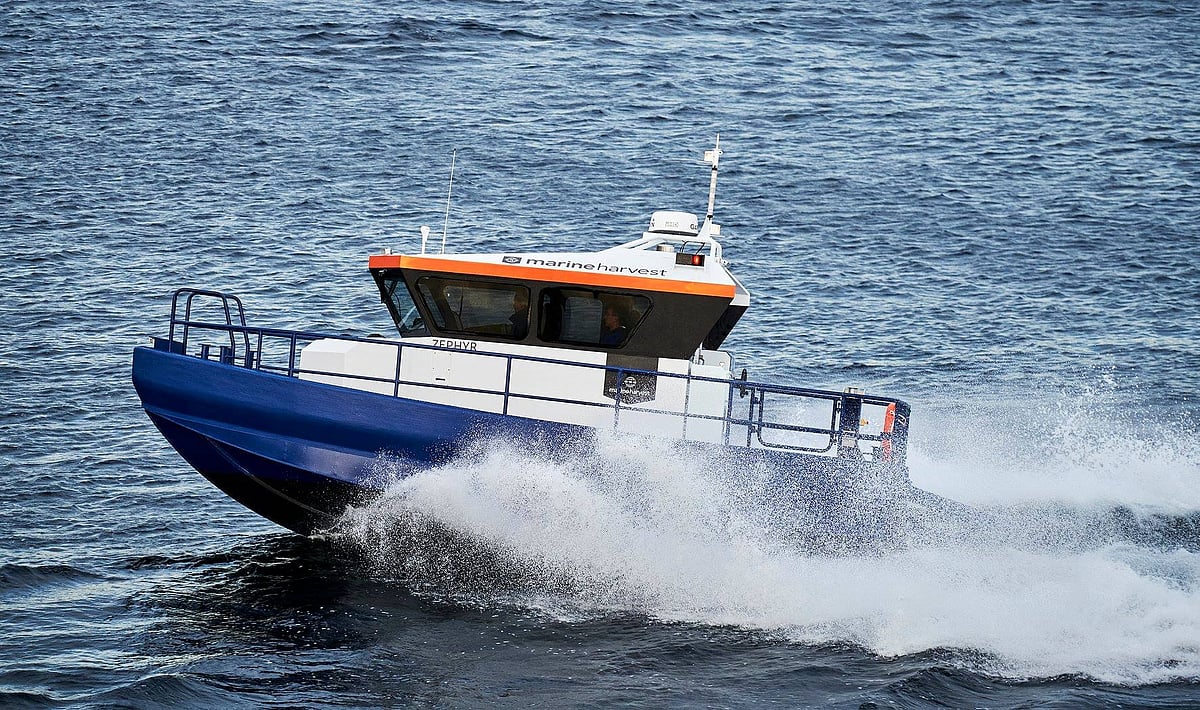 Hukkelberg delivers fish farm crew boat to Marine Harvest