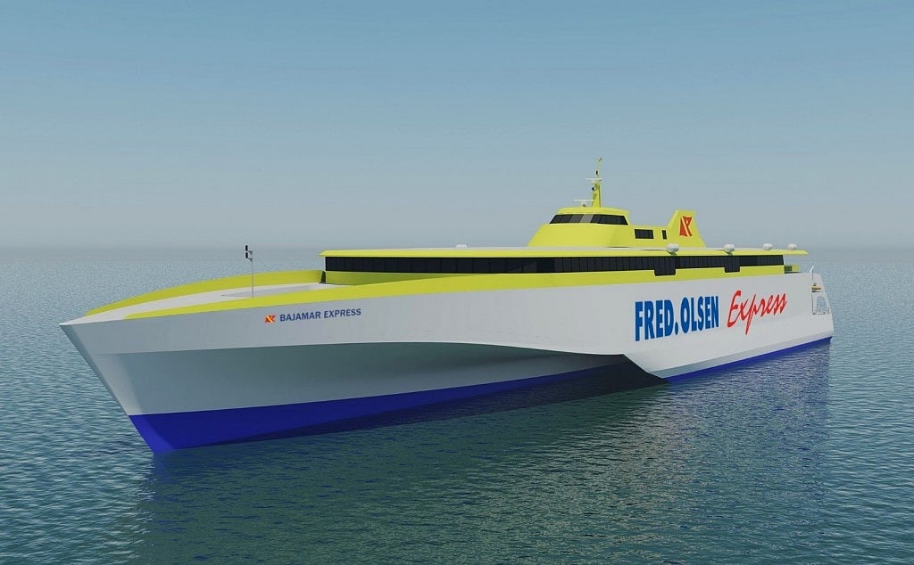 Austal begins building second trimaran ferry for Fred. Olsen Express