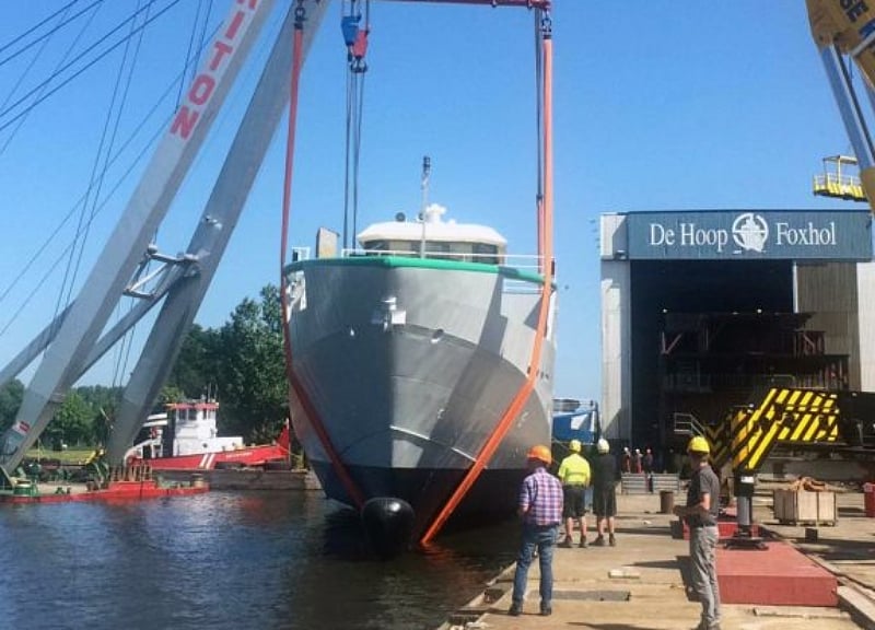 Shipyard De Hoop launches patrol vessel pair