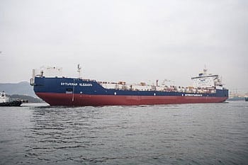 First Arc7-class tanker launched for year-round oil transportation
