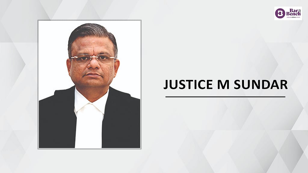 Justice M Sundar appointed Chief Justice of Manipur High