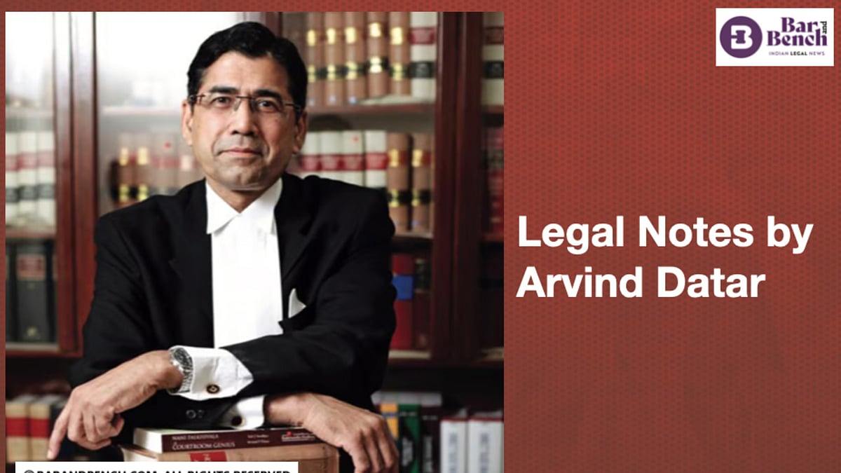 Legal Notes by Arvind Datar: Per Incuriam and Article 141
