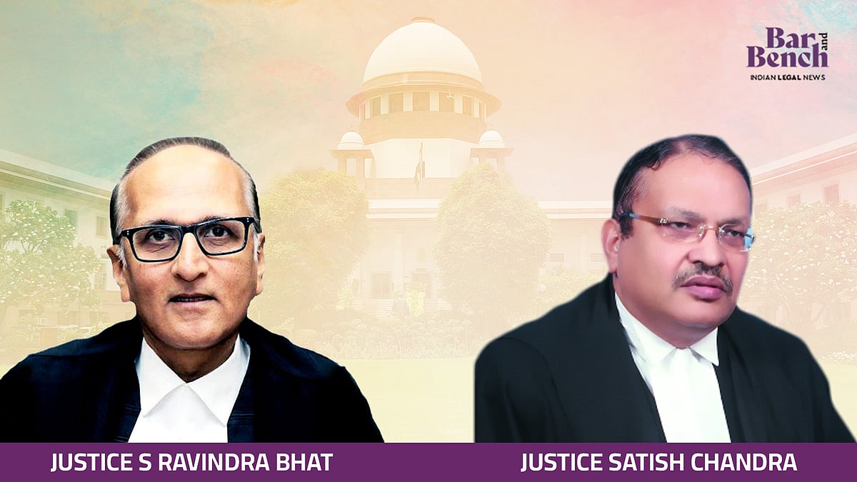 Supreme Court forms panel of Justices S Ravindra Bhat, Satish Chandra ...