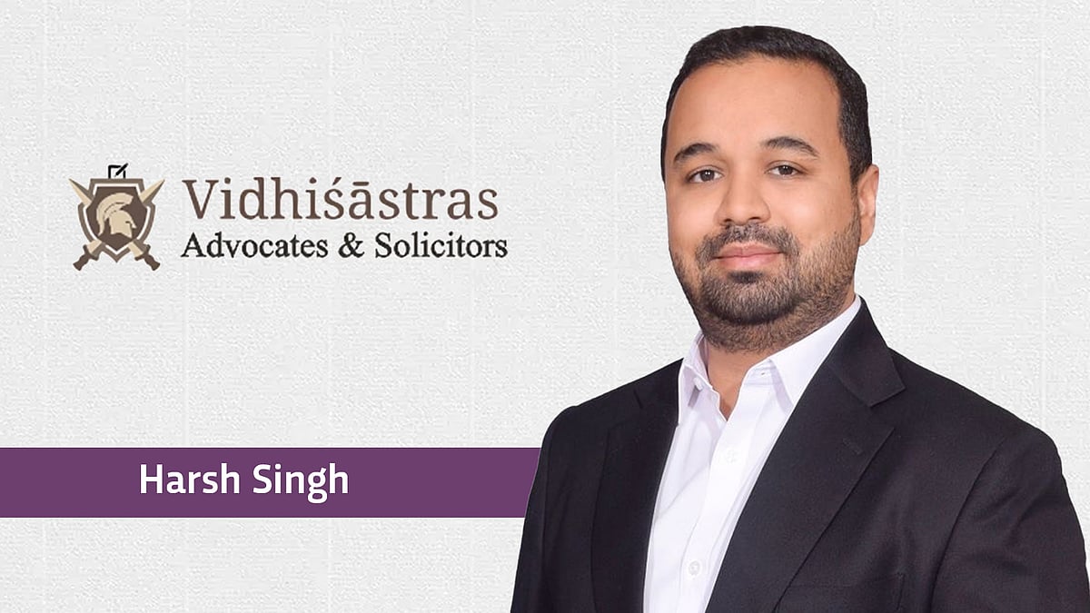 Harsh Singh promoted to Partner (Designate) at Vidhisastras