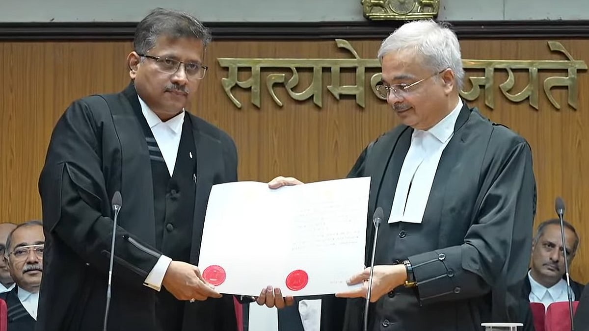 Justice Taj Ali Moulasab Nadaf sworn in as Karnataka High Court judge