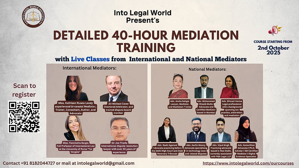 40-hour Mediation Training and Certification Program by ILW Institute