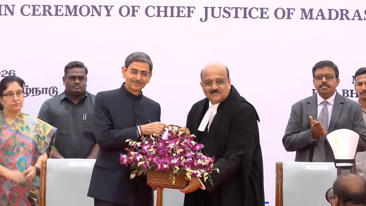 Justice SA Dharmadhikari sworn in as Chief Justice of Madras High Court