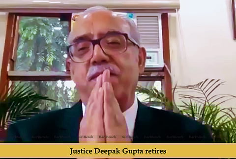 [Video] Supreme Court Judges bid virtual farewell to Justice Deepak ...
