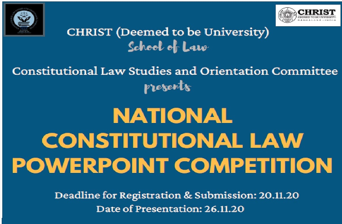 National Constitutional Law Powerpoint Competition 2020 (Submit by Nov 20)