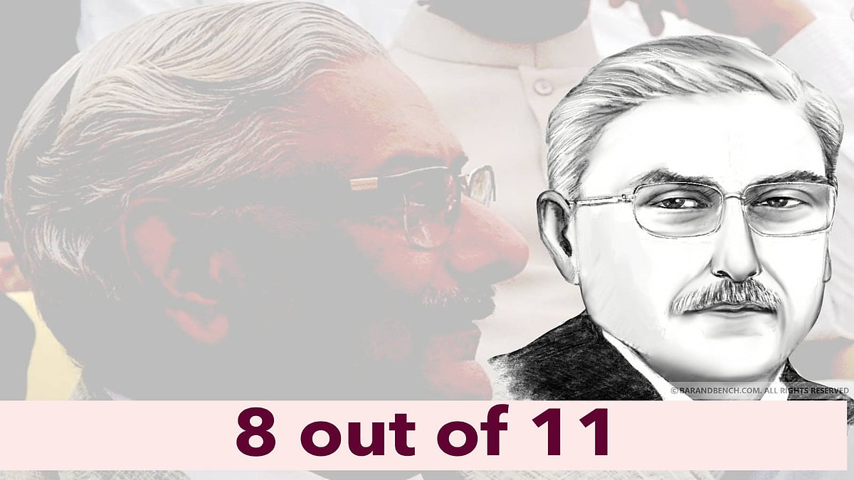 Eight out of the eleven Constitution Bench judgments were delivered by ...