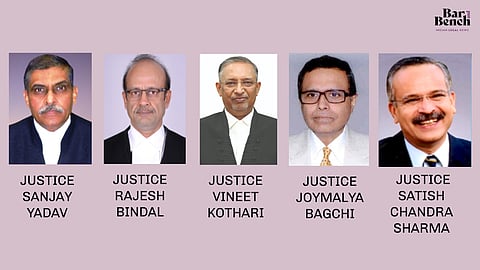 Collegium recommends transfer of five High Court Judges