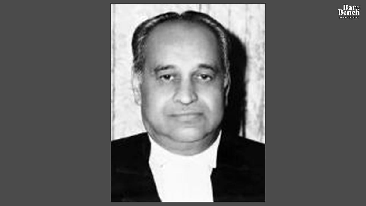 Former Governor and High Court Chief Justice, Justice M Rama Jois ...