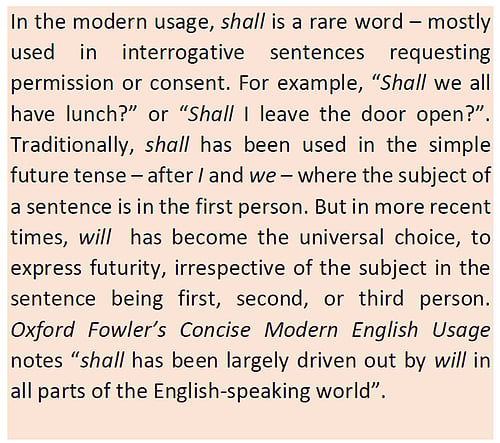 “Shall” Shocked: The use of shall in legal documents
