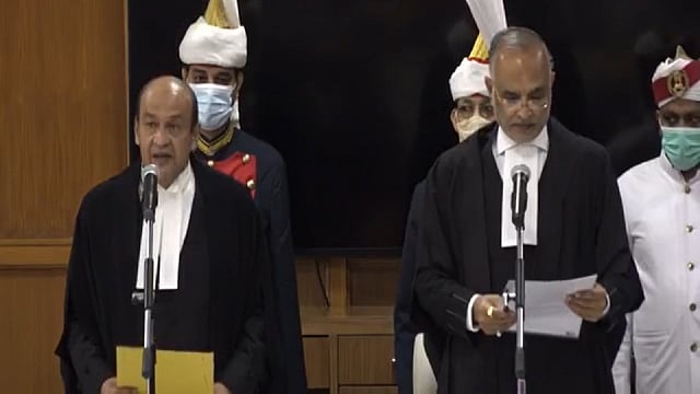 Justices Yashwant Varma and Chandra Dhari Singh take oath as Delhi High ...