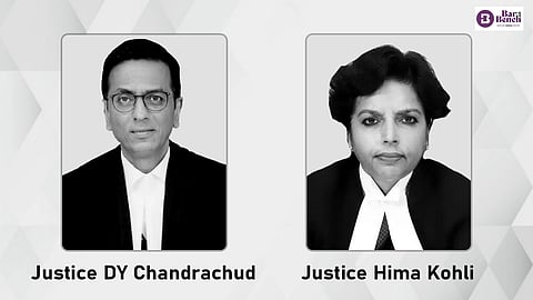 Supreme Court bench of Justices DY Chandrachud, Hima Kohli sits till 9. ...