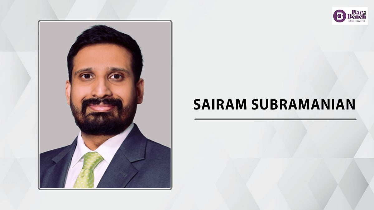 SAM lawyer Sairam Subramanian joins Saraf and Partners