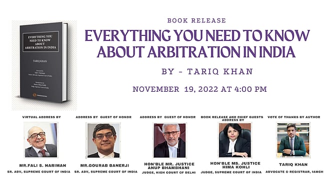 [Book Launch] 'Everything You need to know about Arbitration in India ...